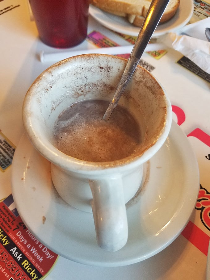 Coffee served in the classic white mug – the vessel that has launched a million workdays and cured countless hangovers. Simple perfection in ceramic form.