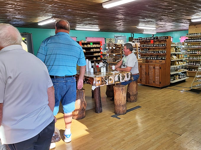 The pilgrimage line forms to the right. These customers aren't just waiting – they're participating in an Ohio tradition older than most fast food chains.