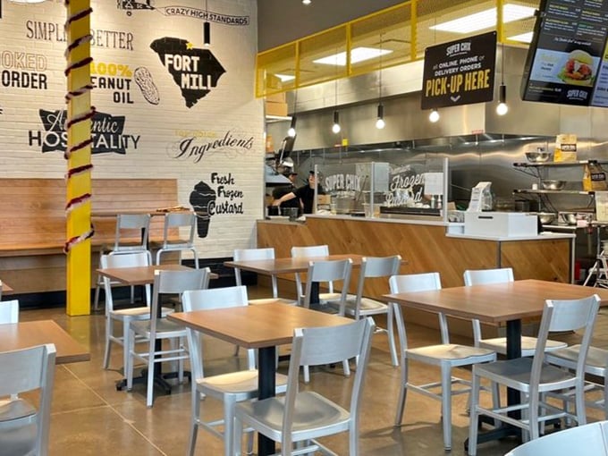 The dining area strikes that perfect balance between "nice enough for a date" and "casual enough that you can make those involuntary food-joy noises."