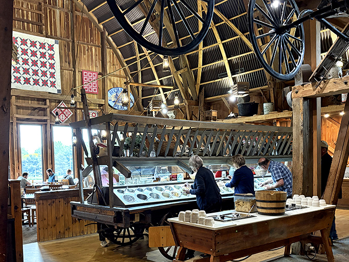 The salad wagon isn't just a buffet—it's a culinary adventure station where you'll discover your new favorite potato salad.