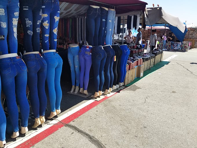 The denim district displays its wares with leggy confidence. Finding your perfect fit has never been more straightforward—or budget-friendly.