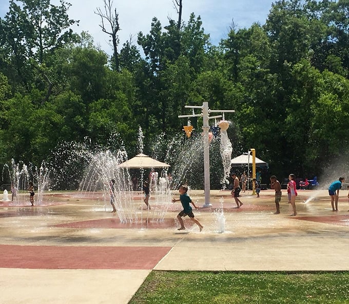 The splash pad offers summer joy for visiting family—because in Abbeville, entertaining the grandkids doesn't require dipping into your emergency fund.