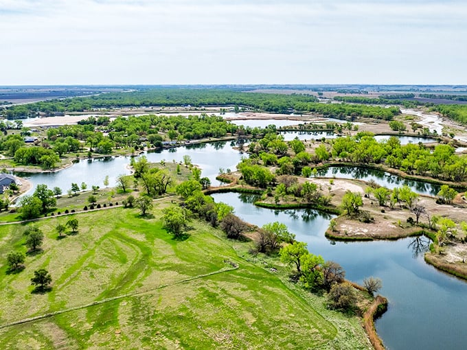 The Platte River system creates Nebraska's version of waterfront property. Mother Nature's landscaping at its most serene and inviting.