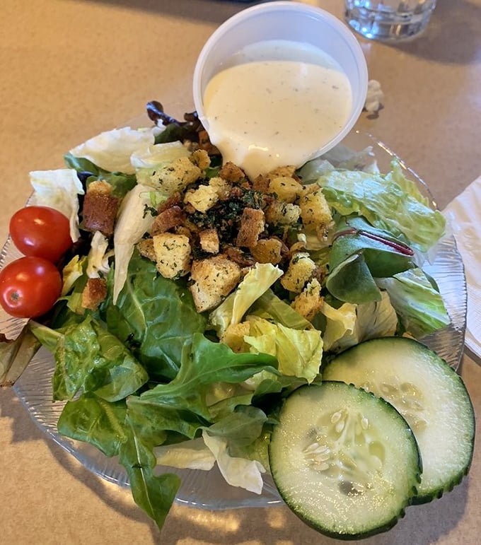 This isn't just a salad – it's what happens when vegetables decide to dress up and go somewhere special.