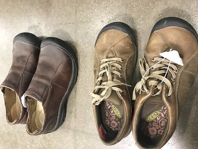 These well-loved Keen boots and leather slip-ons aren't just footwear—they're stories waiting for their next chapter at prices that'll make your wallet smile.
