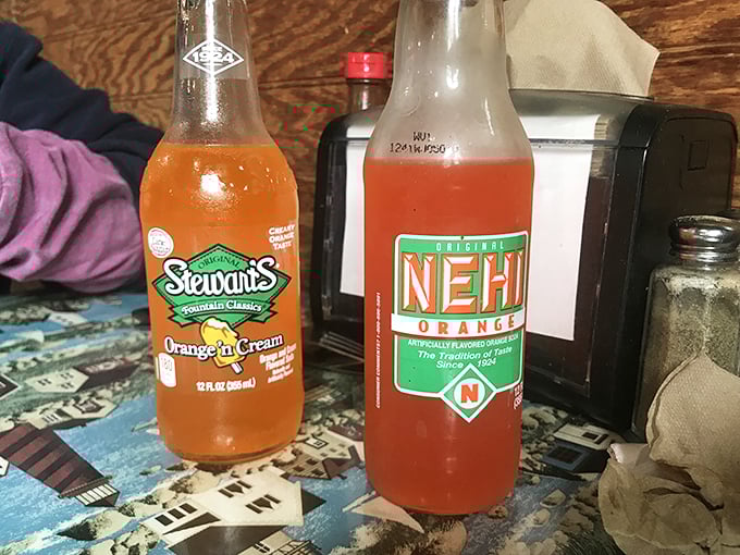 Old-school sodas in glass bottles—because some traditions are worth preserving. That first fizzy sip takes you straight back to simpler times.
