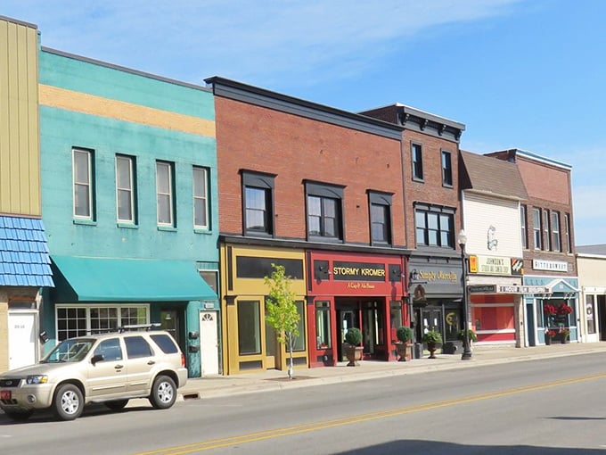 Antique architecture meets modern needs in towns where history lives alongside present reality.