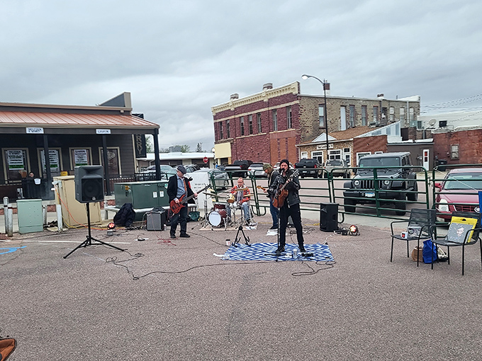 Live music fills the air, proving that great entertainment doesn't need Broadway stages or expensive tickets.