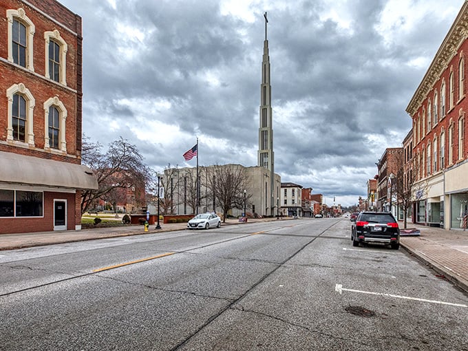 Reaching for affordable heavens! Quincy's dramatic skyline features both historic brick and modern spires—a perfect metaphor for balanced retirement budgets.