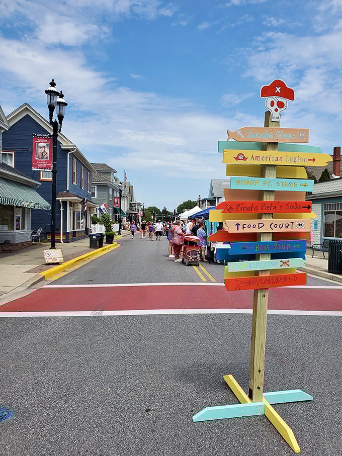 Directional signs point everywhere except away from this charming fishing village's magnetic pull.