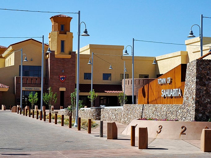 Sahuarita's modern town center stands as a testament to thoughtful desert community planning—functional, attractive, and distinctly Arizonan.