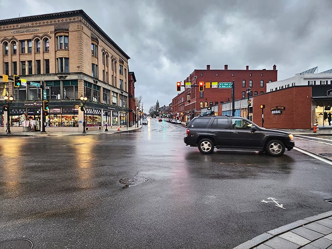 Rain or shine, Concord’s downtown keeps its charm polished—thanks to those glistening brick streets.