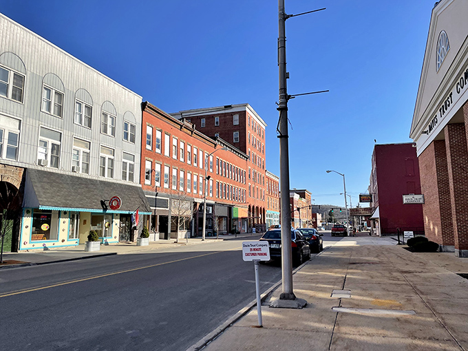 These Elkins storefronts welcome visitors with the warmth of genuine Appalachian mountain charm.