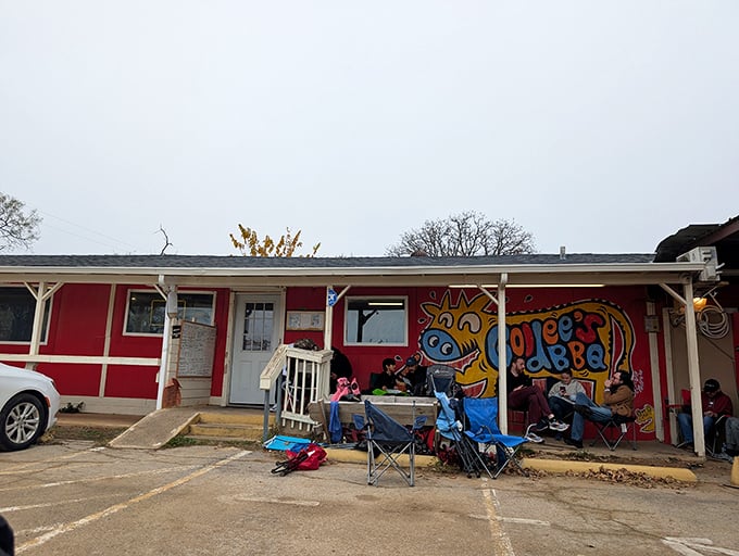 The cheerful red building houses some of Texas' most exciting young pit masters. Goldee's proves BBQ's future is in good hands.