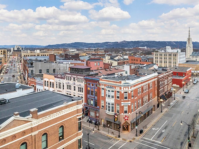 That aerial view of La Crosse shows more than just buildings—it reveals a community where retirees can live well on a modest budget.