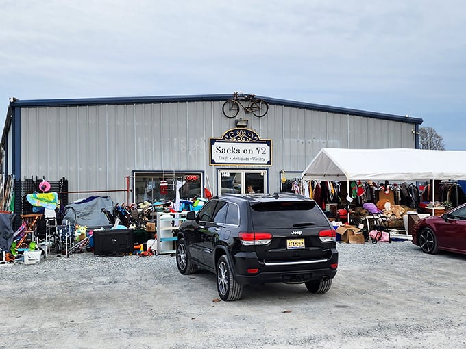 Outdoor displays tease the treasures within, where Highway 72 travelers discover that the best stops aren't always obvious.