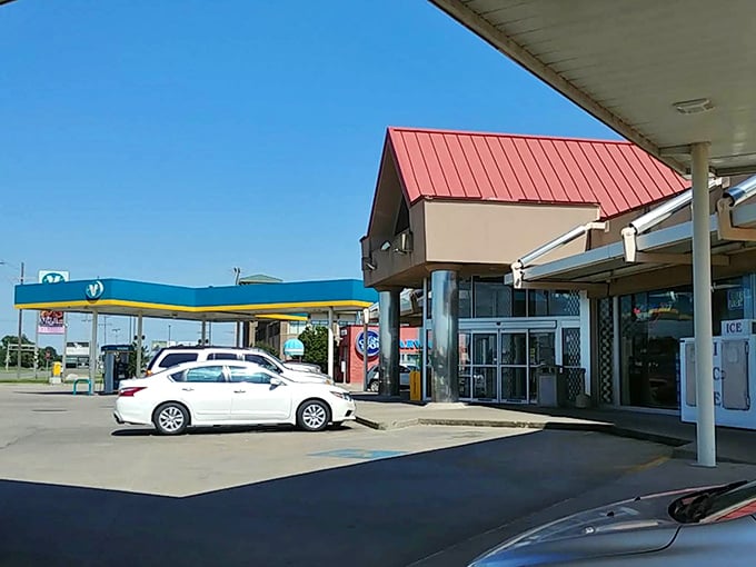 A quick stop at a local station in Stuttgart captures the everyday rhythm of life in Arkansas’s duck-hunting capital.