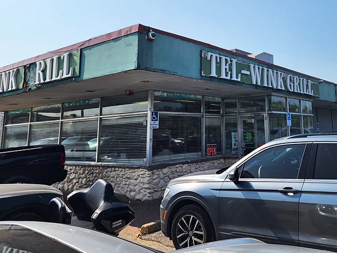 Classic diner colors promise the kind of reliable breakfast comfort that keeps communities coming back daily.