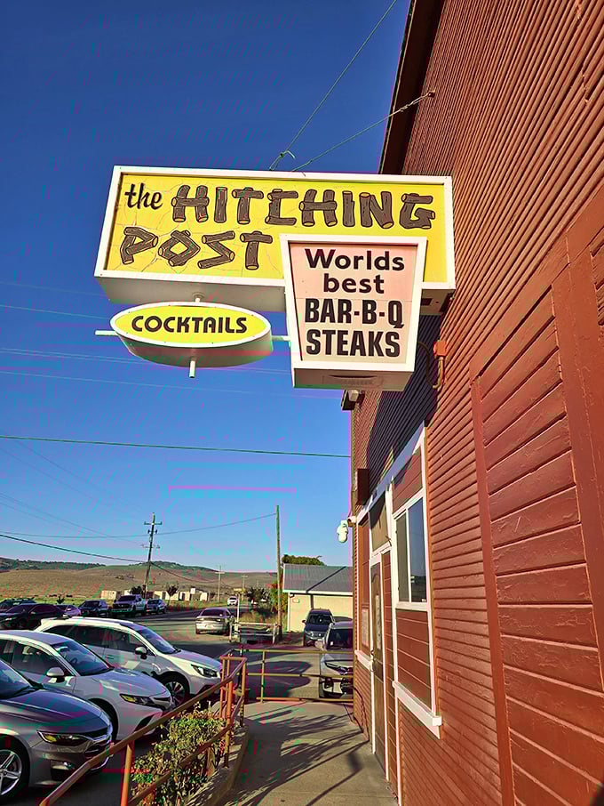 That weathered red exterior isn't just a building—it's a time machine to when barbecue was an art, not a trend.