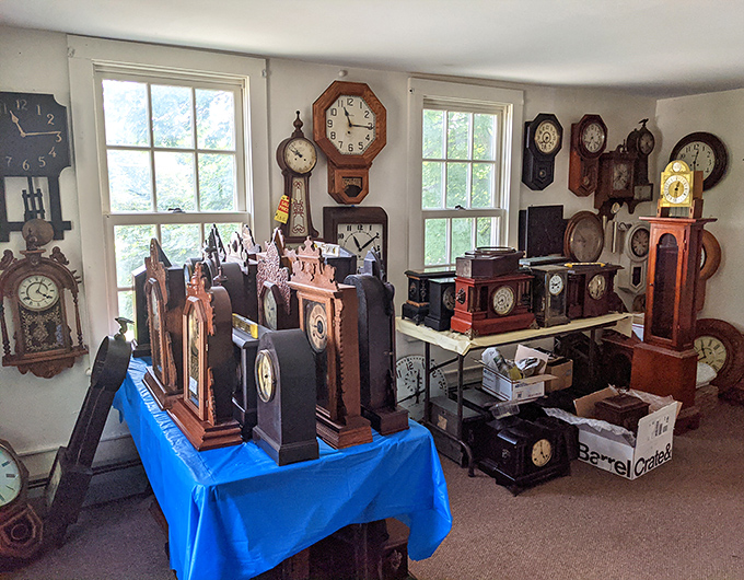 Clock collectors find their paradise in rooms where time stands still and every tick tells a story.