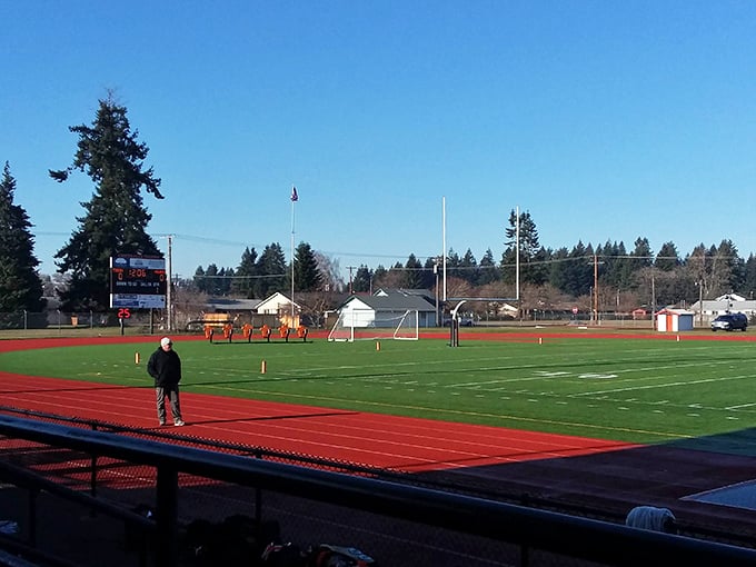 Fort Borst Park's athletic fields host everything from impromptu dog walks to organized sports, creating community one game at a time.