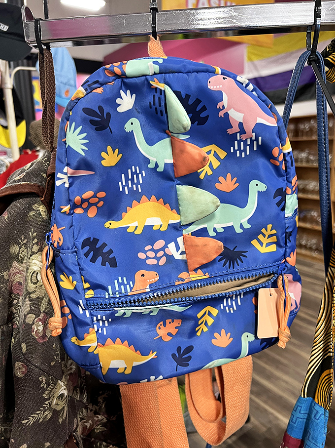 This dinosaur backpack proves that prehistoric style never really goes extinct—especially when it's this adorably practical.