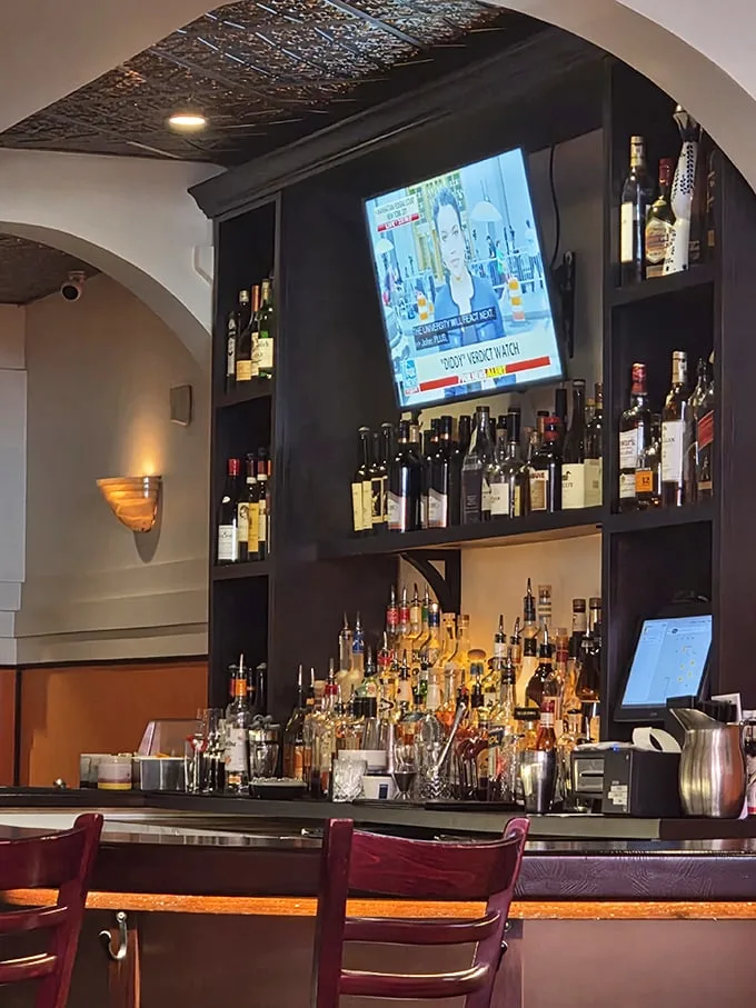 The bar doesn't just serve drinks—it's a liquid library of Italian spirits, with enough options to turn anyone into an amateur sommelier.