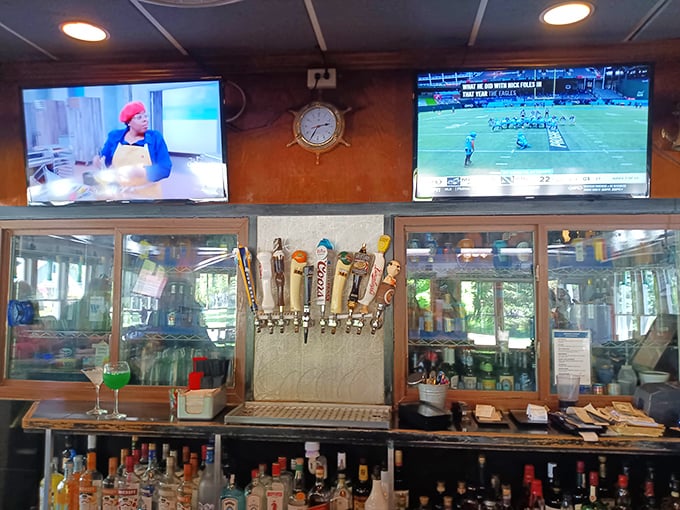 The bar area—where Cleveland sports dreams are celebrated or mourned with equal passion and excellent beer selection.