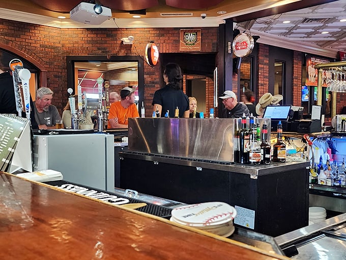 The bar area – where strangers become friends and friends become regulars in that magical alchemy that only happens over good drinks.