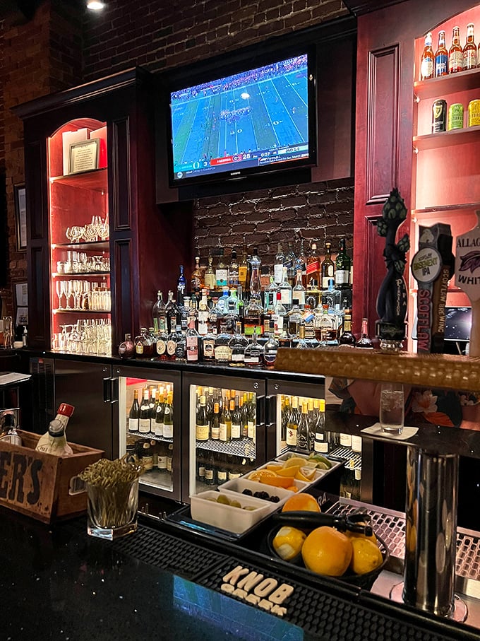 The bar isn't just well-stocked—it's a liquid library of possibilities where your next favorite cocktail is just waiting to be discovered.