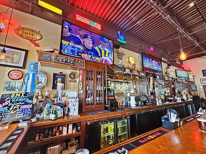 A bar that says "pull up a stool and stay awhile" – where the beer flows as freely as the conversations about last night's game.