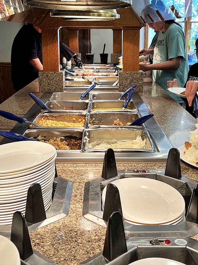 The buffet line at Blue Gate isn't just a meal – it's a choose-your-own-adventure story where every ending is delicious.