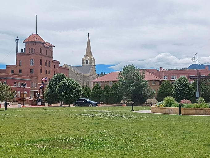 The distinctive tower of Trinidad's historic district rises above the town center, a brick beacon that's witnessed over a century of change.
