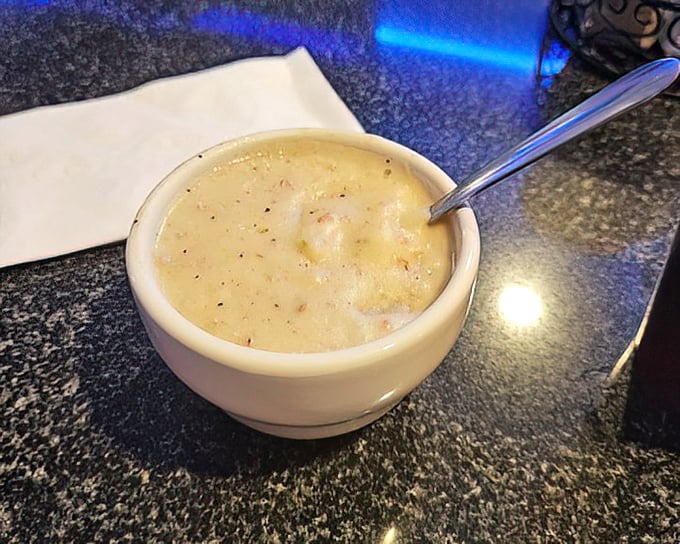 Clam chowder so creamy and comforting it could end arguments between New England and Manhattan about whose version is superior.