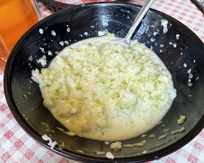 Coleslaw so fresh it practically introduces itself. This isn't some afterthought side – it's the supporting character your meal deserves.