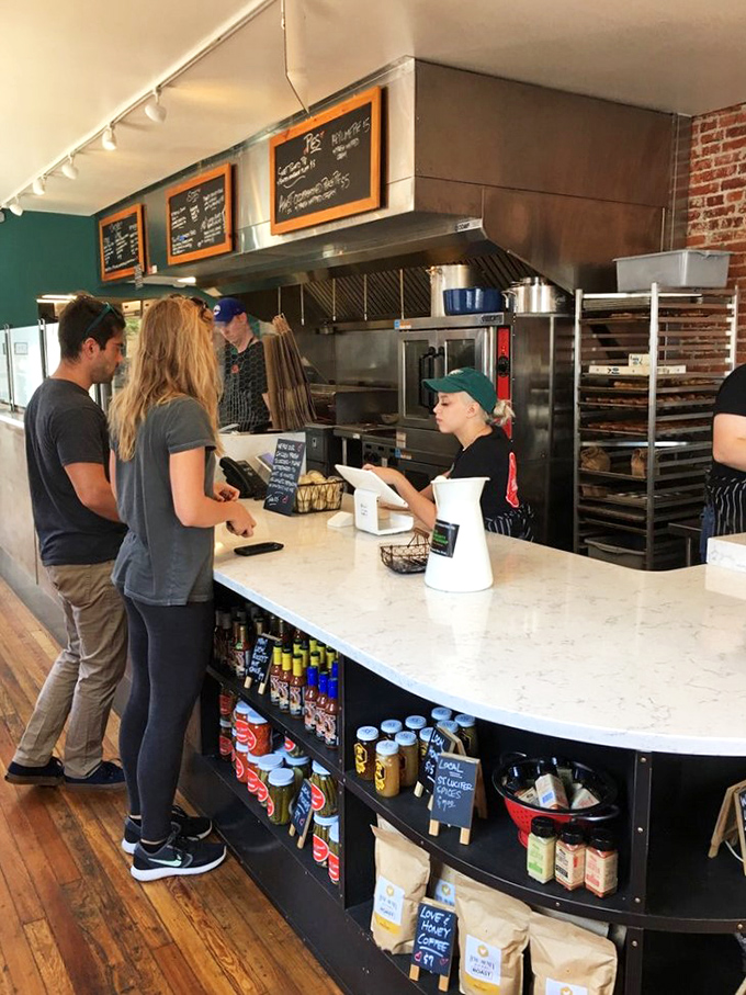 Where the magic happens. The counter service setup keeps things moving while friendly staff guide you through your impending chicken euphoria.