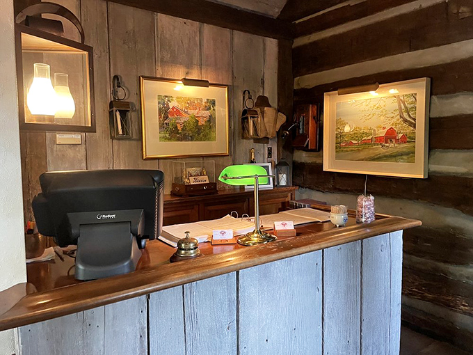 A rustic bar setup that makes you want to order something neat and contemplate life.