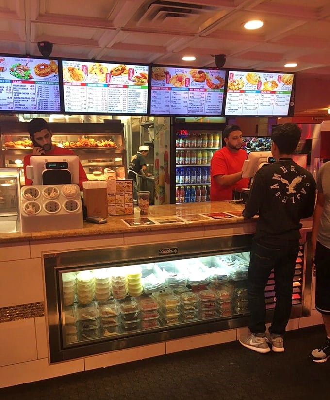 Behind every great chicken joint is a counter where magic happens—the transition point between hunger and happiness.