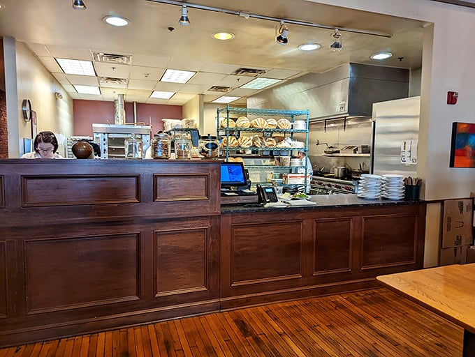 The counter area where regular customers become family and first-timers instantly feel at home.