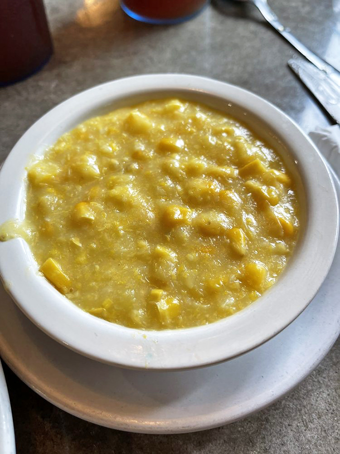 Creamed corn that doesn't know it came from a vegetable family – rich, indulgent, and unapologetically comforting.