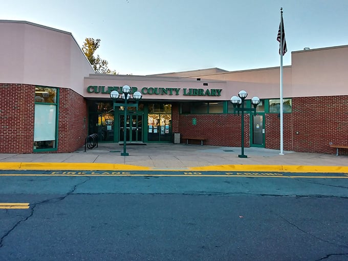 The Culpeper County Library – where knowledge meets community in a building that says "come in and stay awhile" without saying a word.