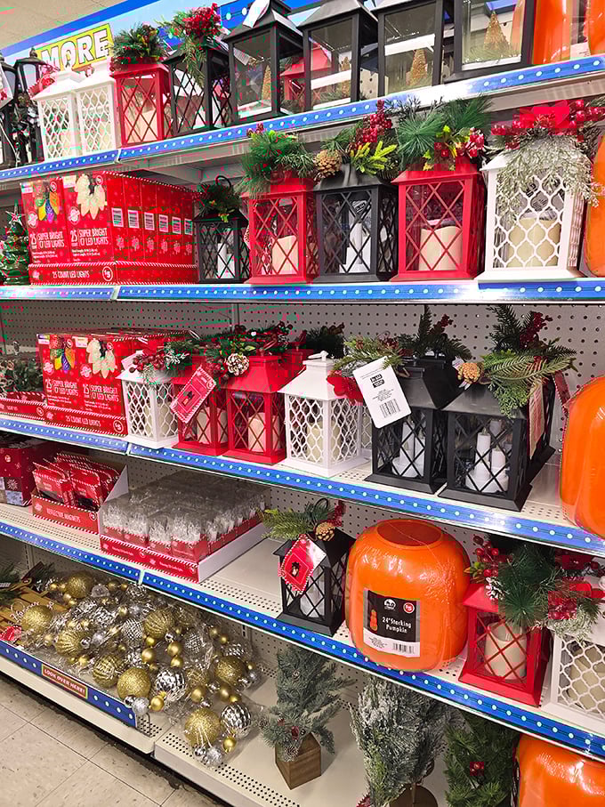 Lantern paradise! These decorative beauties in red, black, and white would make Martha Stewart do a double-take at their price tags.