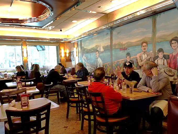 The true magic of diners happens when strangers become temporary neighbors, united by the universal language of "pass the ketchup, please."