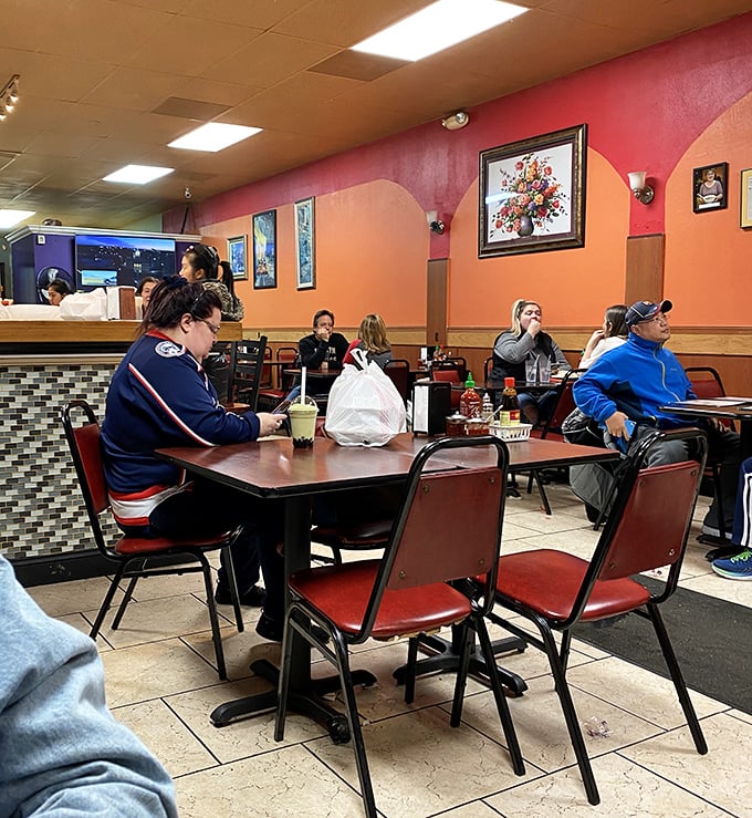 The diverse crowd of diners speaks volumes – when the food is this good, it creates its own universal language.
