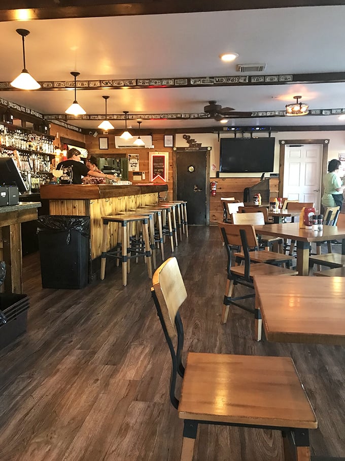 The dining area strikes that perfect balance—nice enough for date night, comfortable enough that you won't feel underdressed in your favorite jeans.