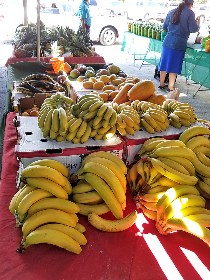 Banana republic, in the best possible way. This fruit stand's bounty could satisfy a family of monkeys for a month—or make smoothies for days.