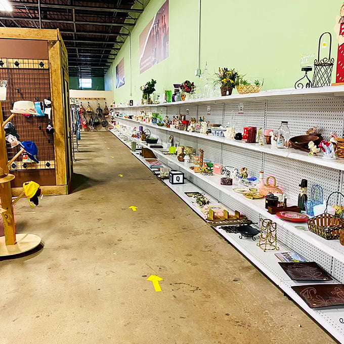 Home décor aisles stretch endlessly, offering style upgrades that won't require explaining to your accountant or spouse.