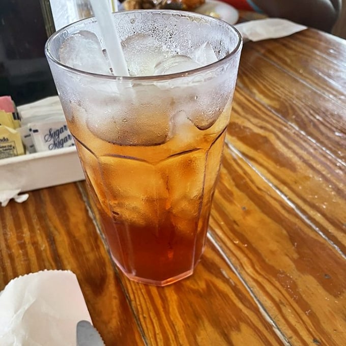 Sweet tea so perfectly amber it could be mistaken for jewelry. In South Carolina, this isn't just a drink – it's practically currency.