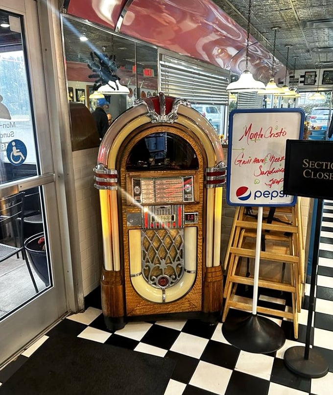 That vintage jukebox isn't just decoration – it's a time machine powered by quarters and nostalgia.