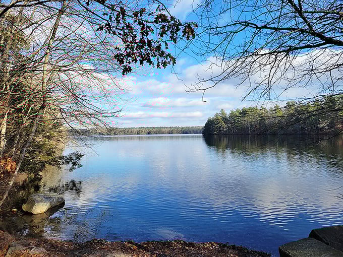 Killingly Pond offers waterfront views that real estate agents elsewhere would add six figures to a home price for.